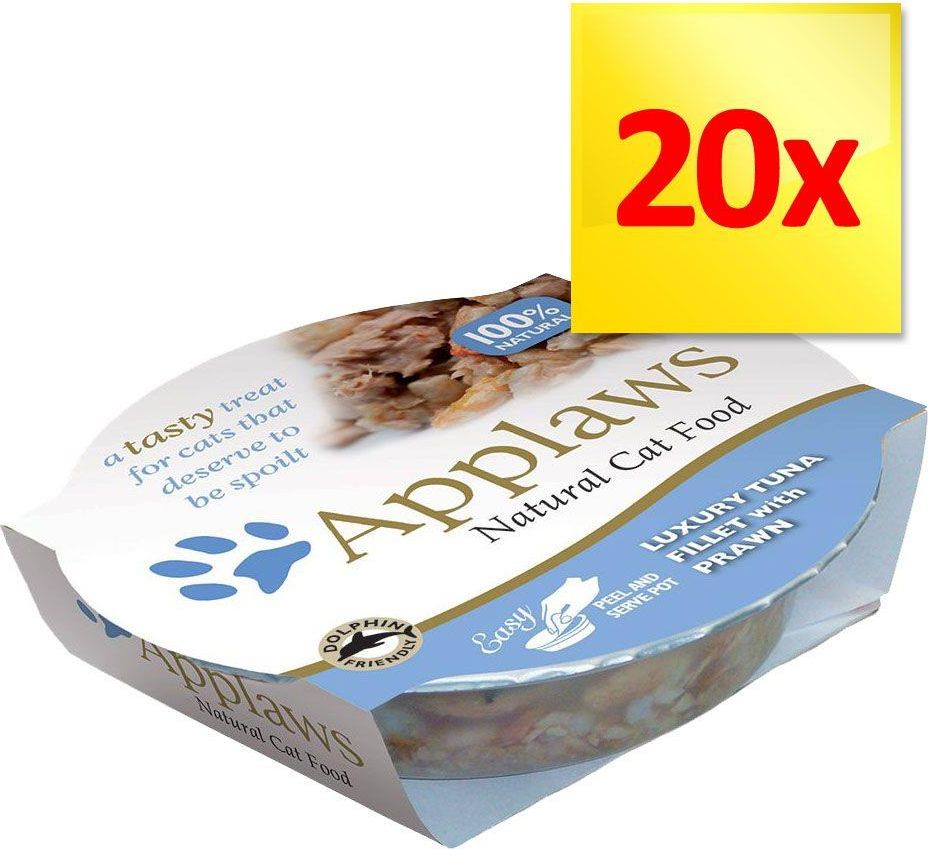 Karma Applaws Cat Pot tuńczyk z krewetkami 20x60g - Ceny i opinie ...