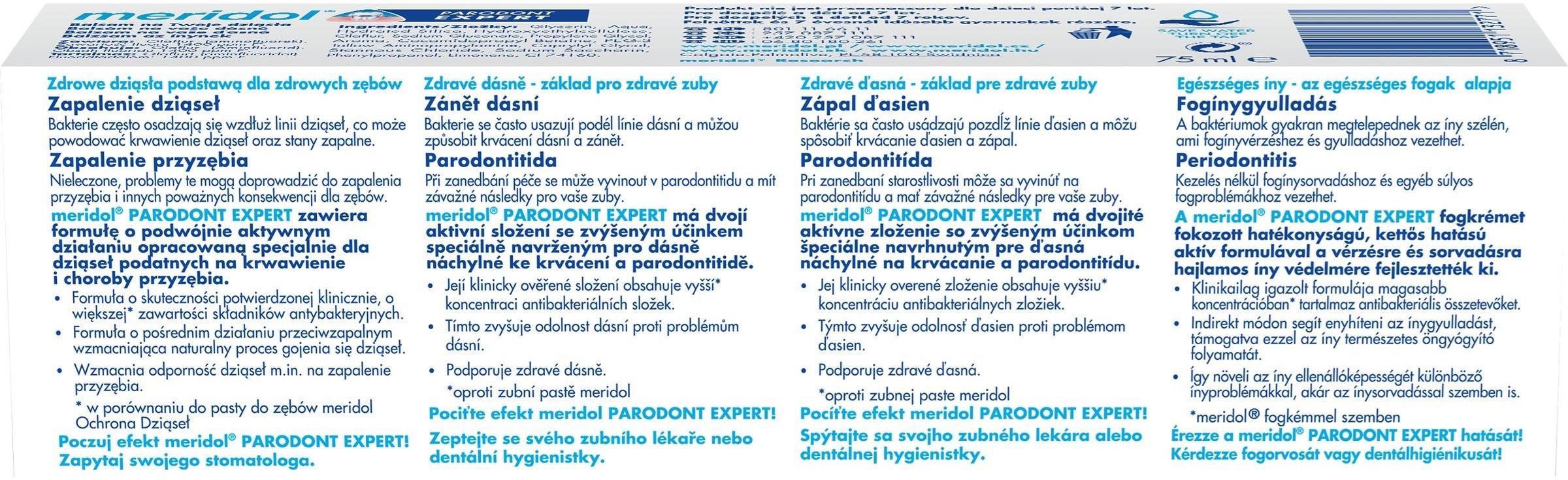 Meridol pasta do zębów Parodont Expert 75ml - Opinie i ceny na Ceneo.pl
