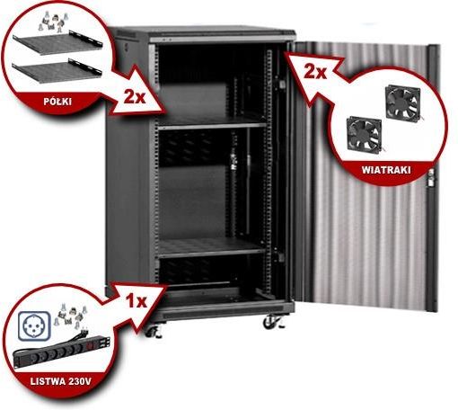 LINKBASIC Szafa Rack 19 22U 600X800 (NCB2268IFAC) - Opinie i ceny na ...