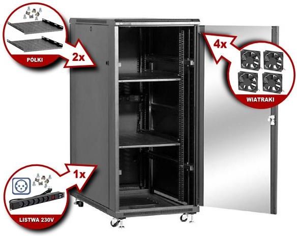 LINKBASIC Szafa Rack 19 27U 600X800 (NCB2768BAAC) - Opinie i ceny na ...