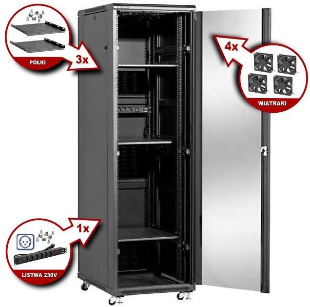 LINKBASIC Szafa Rack 19 42U 600X1000 (NCB42610BAAC) - Opinie i ceny na ...
