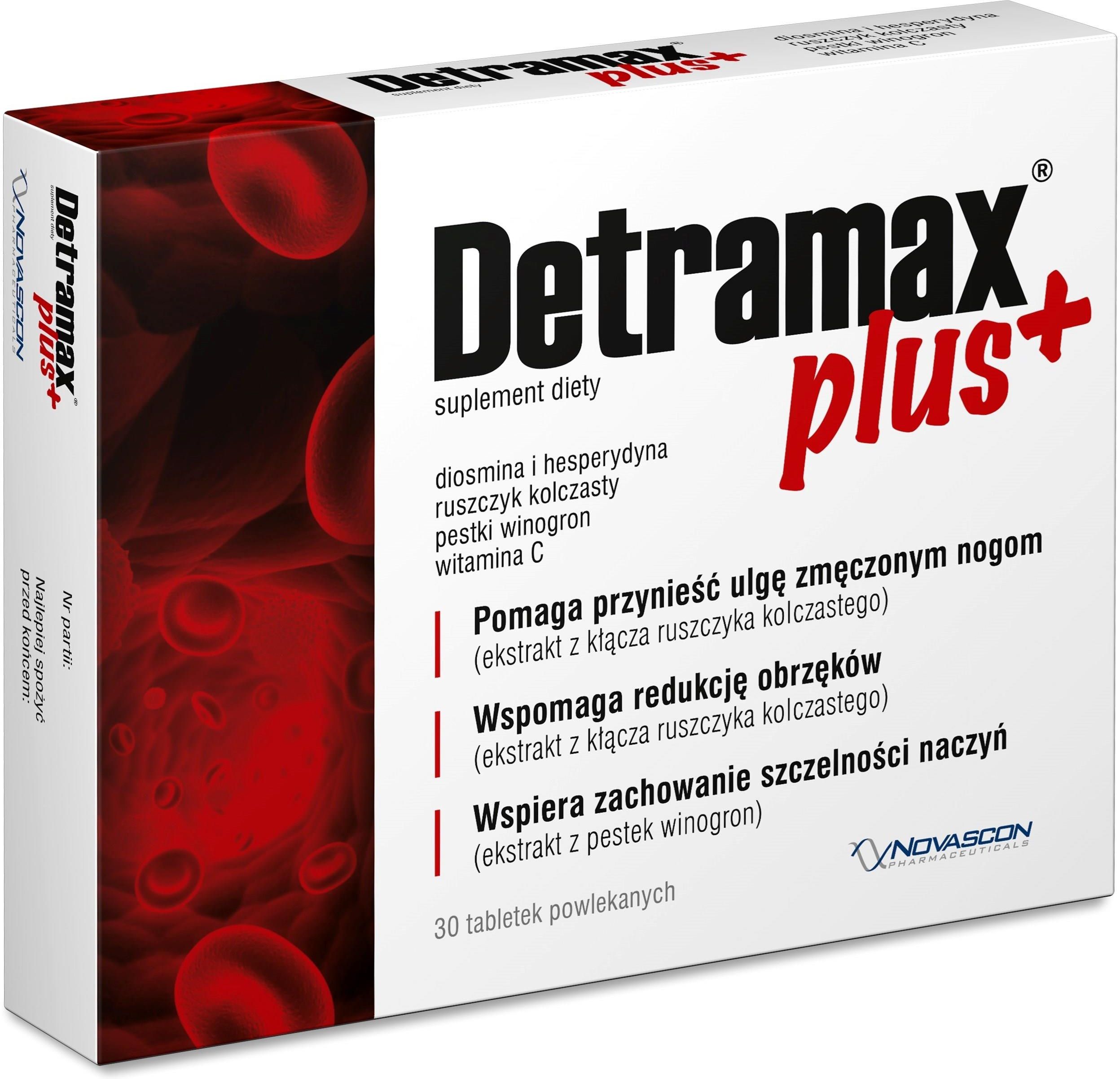 Detramax Plus 30 tabl. - Opinie i ceny na Ceneo.pl