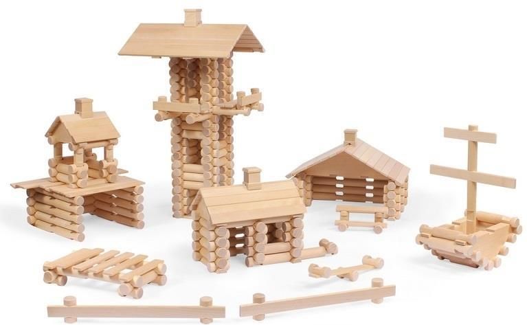 Varis toys Drewniane klocki konstrukcyjne 333el. - ceny i opinie - Ceneo.pl