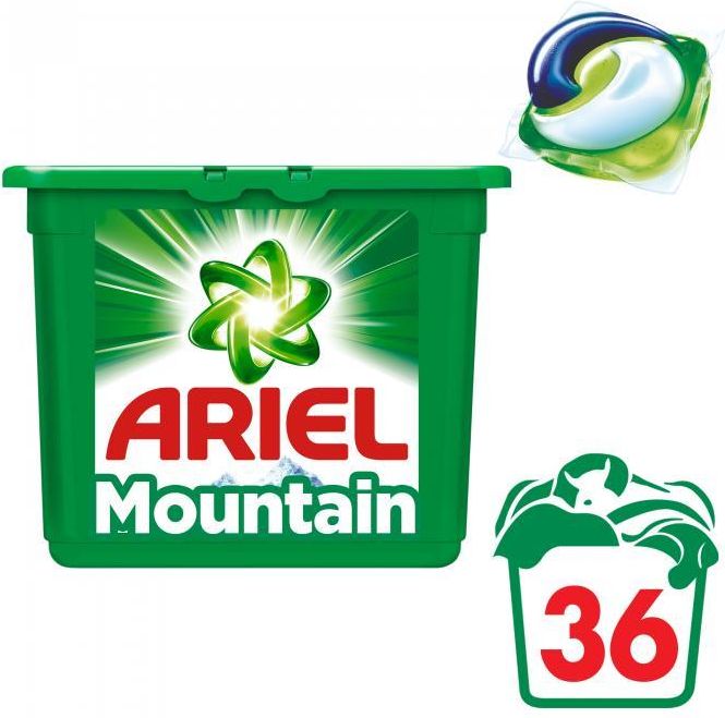Ariel Mountain Spring 3 w 1 Kapsułki do prania, 36 prań - Opinie i ...