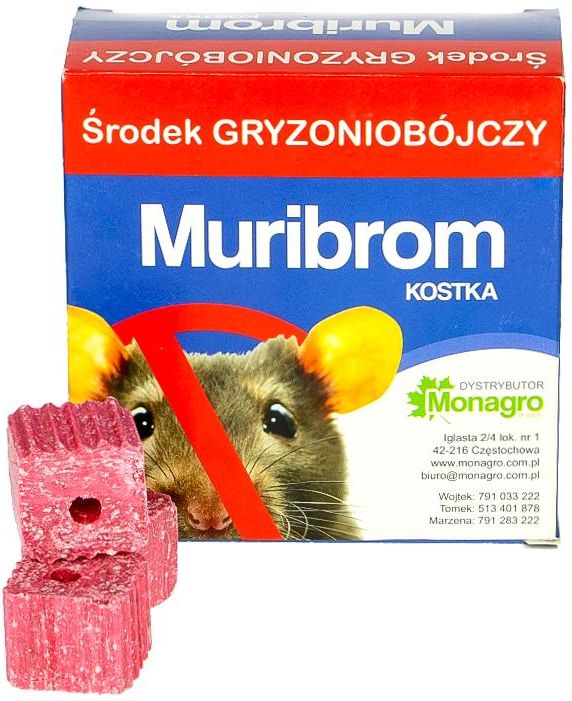 Monagro Trutka Na Szczury Muribrom Kostka. 250G. - Ceny i opinie - Ceneo.pl