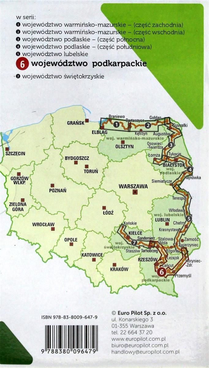Green Velo mapa rowerowa Województwo podkarpackie - Ceny i opinie ...