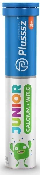 Plusssz Junior Calcium + wit.C 20 tabl. - Opinie i ceny na Ceneo.pl