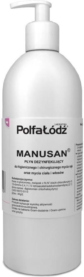 POLFA ŁÓDŹ MANUSAN PŁYN 500 ML - Opinie i ceny na Ceneo.pl