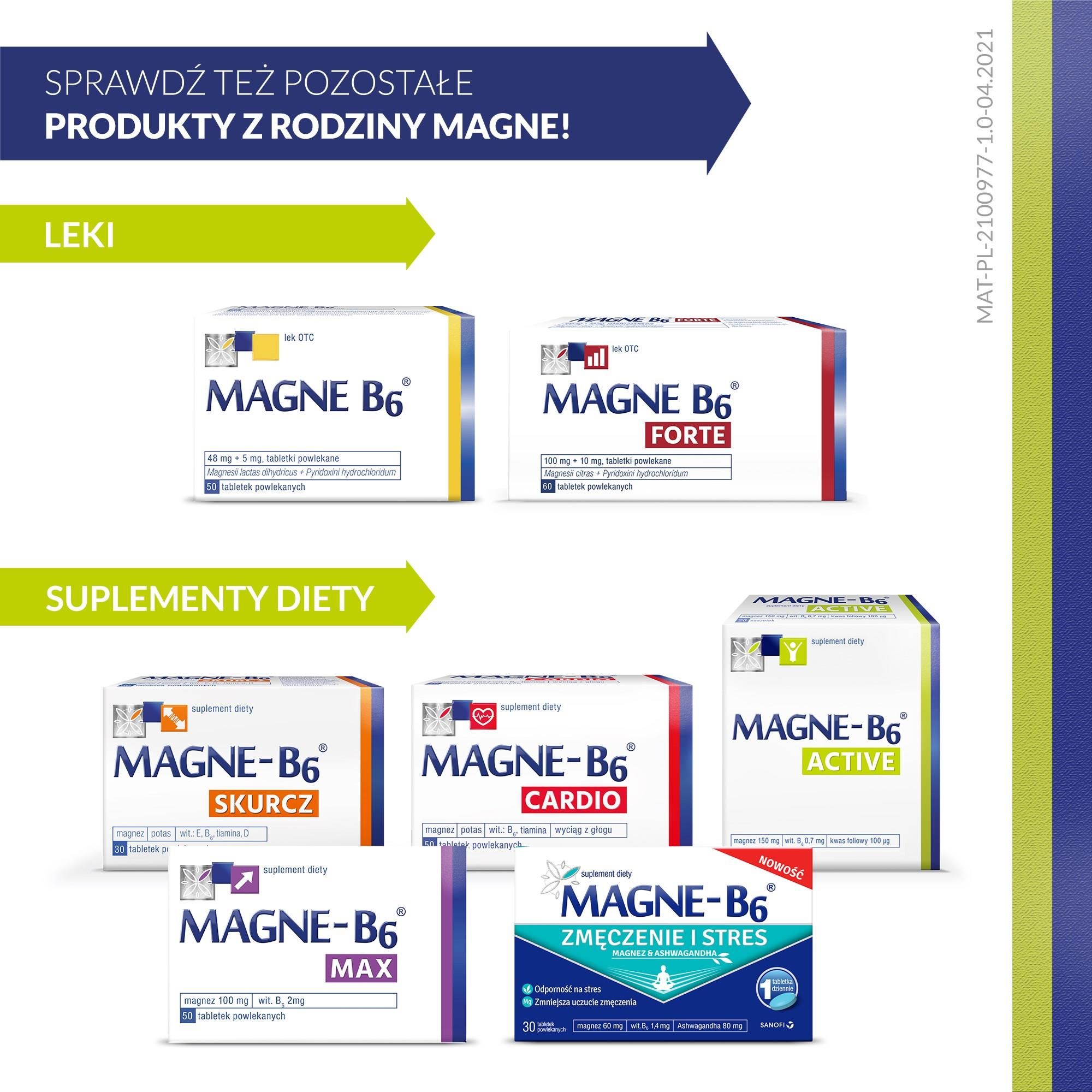 Saszetki Magne-B6 Active magnez 34g 20 saszetek - Opinie i ceny na Ceneo.pl