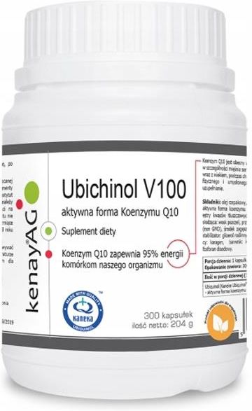 KenayAG Ubichinol V100 aktywna forma Koenzymu Q10 300 kaps. - Opinie i ceny na Ceneo.pl