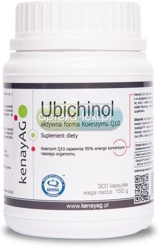 KenayAG Ubichinol Koenzym Q10 50mg 300 kaps. - Opinie i ceny na Ceneo.pl