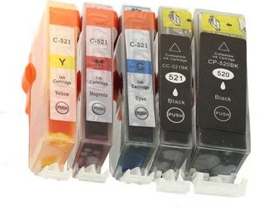 Tusz DrTusz Zamiennik dla Canon Pixma MP550 komplet (DTAC521KMP550) do ...