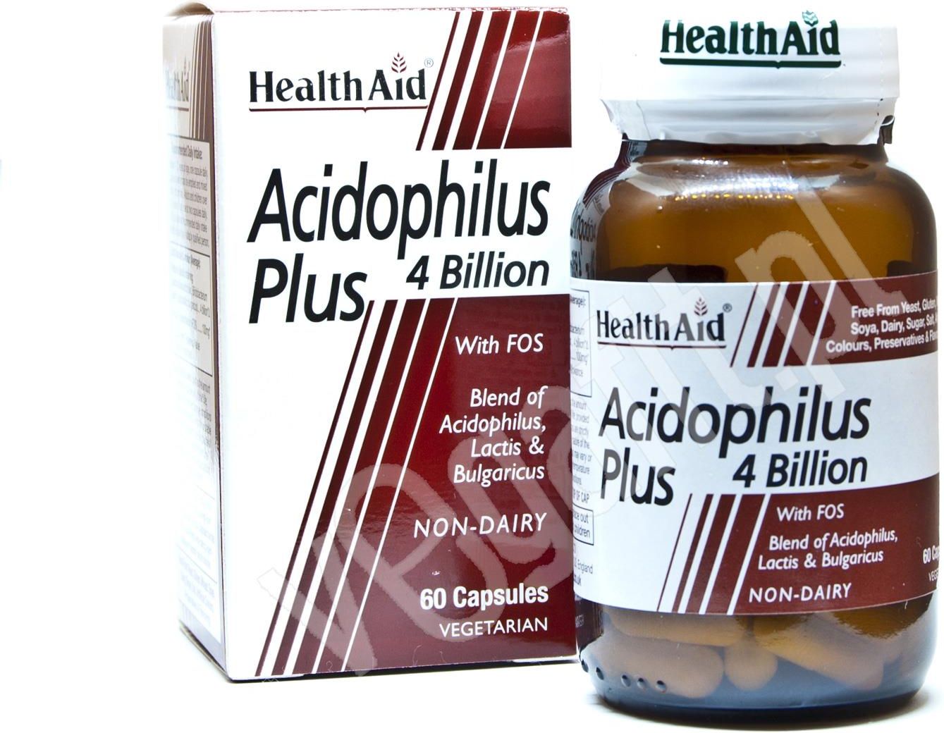 Health Aid Probiotyk Acidophilus 4mld 60 kaps. - Opinie i ceny na Ceneo.pl