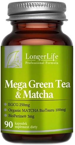 Longerlife Mega Green Tea + Matcha 90 kaps. - Opinie i ceny na Ceneo.pl