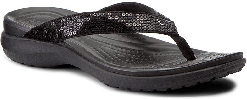 Japonki CROCS - Capri V Sequin W 204311 Black - Ceny i opinie - Ceneo.pl