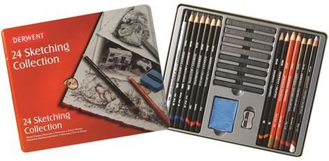 DERWENT ZESTAW KREDEK SKETCHING COLLECTION 24szt - Ceny i opinie - Ceneo.pl