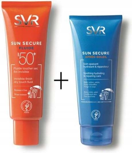Svr Sun Secure Zestaw SPF 50 fluid 50ml + Krem po opalaniu 50ml ...