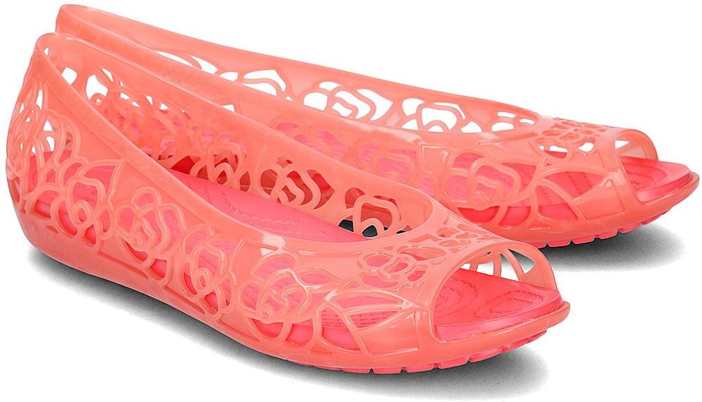 Crocs Isabella Jelly Flat - Baleriny Damskie - 203285-689 - Ceny i ...