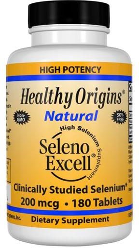 Preparat medycyny naturalnej Healthy Origins Seleno Excell Selen 200mcg 180 tabl. - Opinie i ...