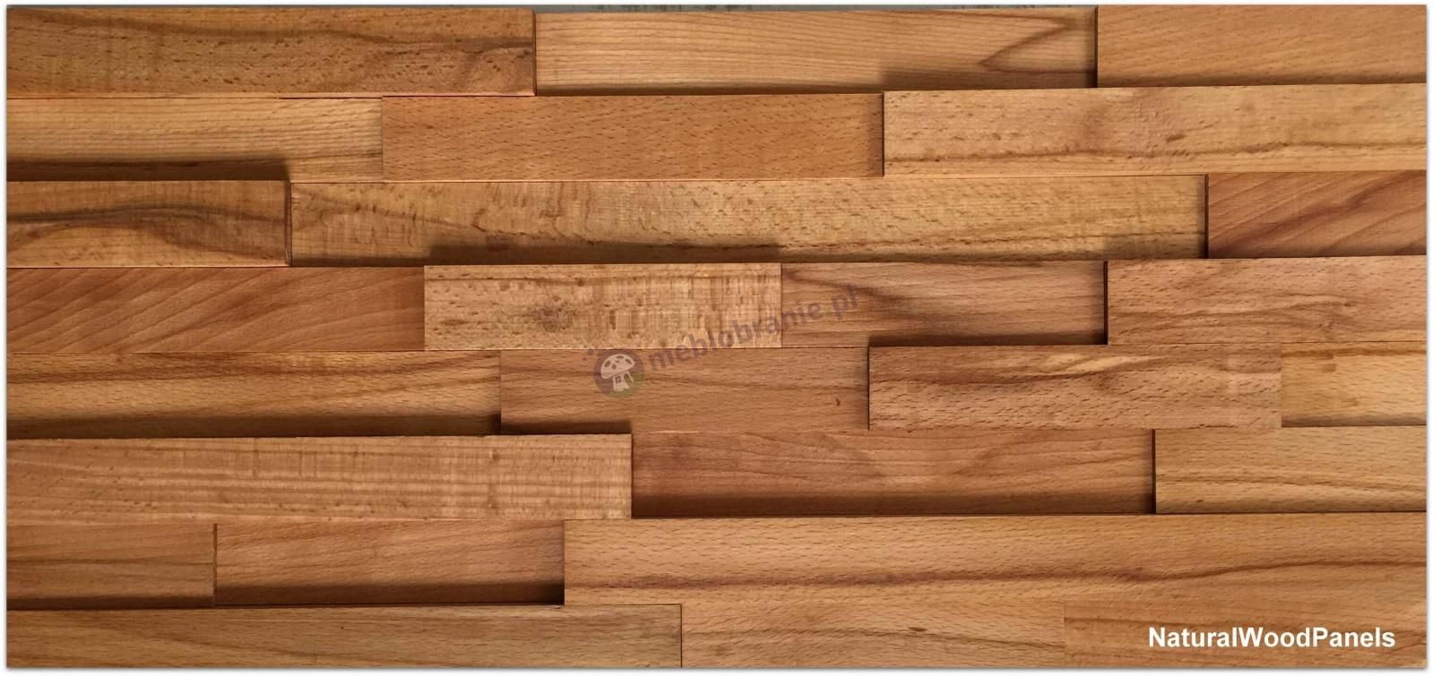 Natural Wood Panels Panele Drewniane Buk – Cegiełka „35” 3D *017 ...