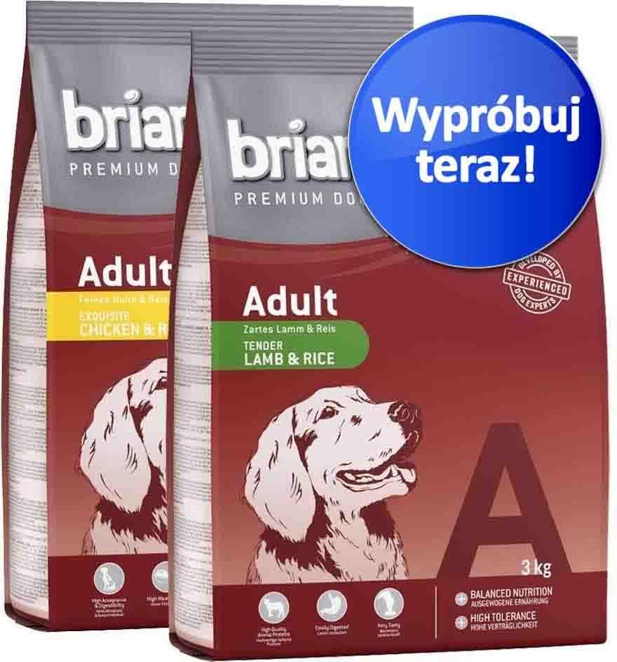 Karma Briantos Adult Jagnięcina & ryż + kurczak & ryż 2x3kg - Ceny i ...