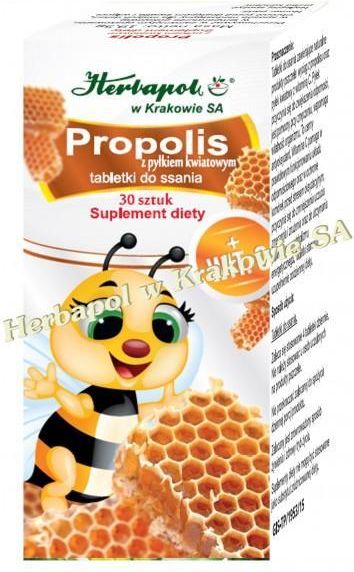 Herbapol Propolis z pyłkiem kwiatowym 30 tabl. - Opinie i ceny na Ceneo.pl
