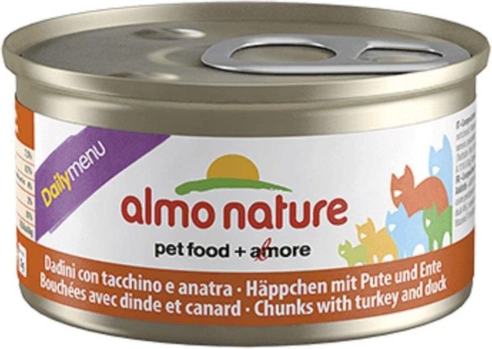Karma ALMO NATURE Daily Menu Cat Kawałki indyka i kaczki 24x85g - Ceny ...