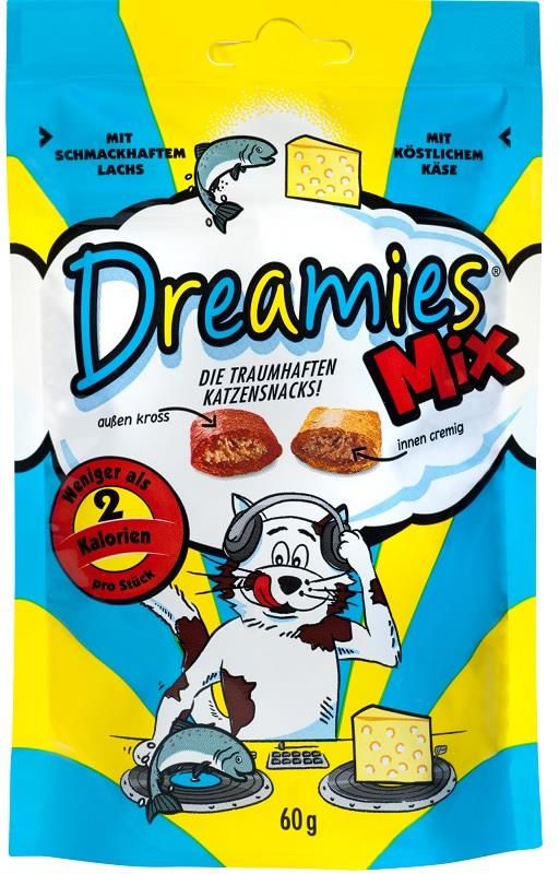Karma DREAMIES Mix z serem i łososiem 6x60g - Ceny i opinie - Ceneo.pl