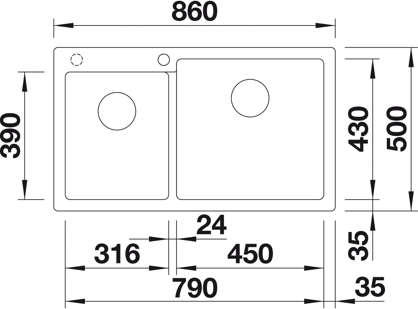 Zlewozmywak Blanco Pleon 9 szarość skały 523058 - Opinie i ceny na Ceneo.pl