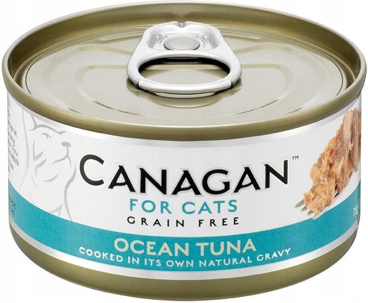 Karma CANAGAN CAT Tuńczyk Oceaniczny 75G - Ceny i opinie - Ceneo.pl