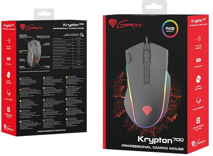 Mysz Genesis Krypton 700 7200 DPI RGB (NMG-0905) - Opinie i ceny na ...