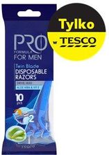 Tesco Pro Formula For Men Twin Blade Jednorazowa Maszynka Do golenia 10 ...