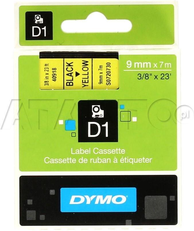 Taśma barwiąca Taśma 9mmx7m czarno/żółta Dymo 40918 - Ceny i opinie ...