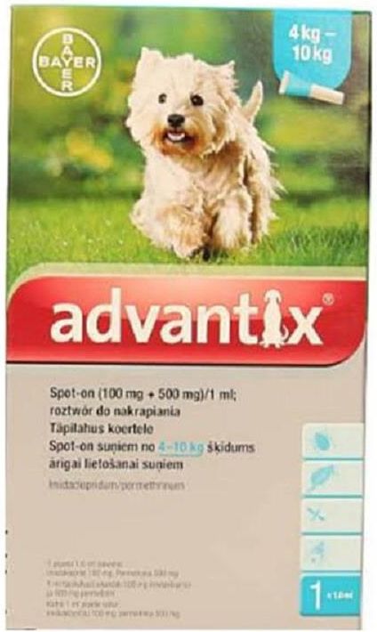 BAYER Advantix 10-25kg pipeta 25ml - Ceny i opinie - Ceneo.pl