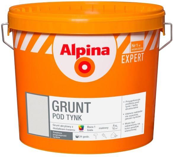 Alpina Grunt pod tynk Expert 4 kg - Opinie i ceny na Ceneo.pl