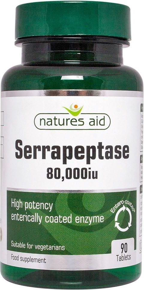 Natures Aid Serrapeptaza 80000Iu 90 tabl. - Opinie i ceny na Ceneo.pl
