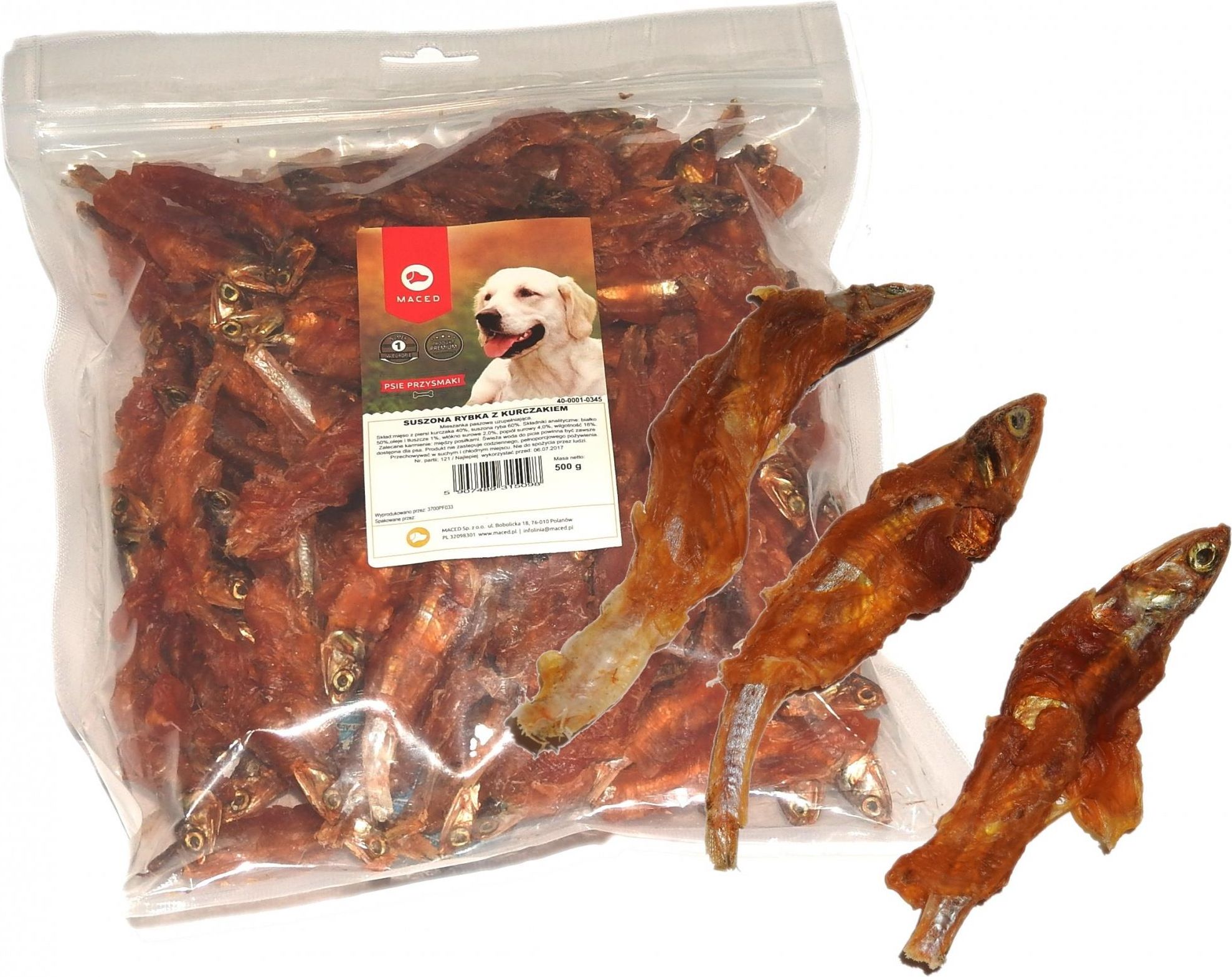 Karma Maced Suszona RYBA i KURCZAK miękki gryzak 500g - Ceny i opinie ...