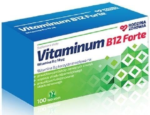 Tabletki Rodzina Zdrowia Vitaminum B12 Forte x 100 szt. - Opinie i ceny ...