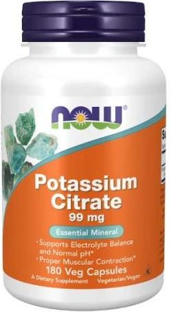 Now Foods Cytrynian Potasu 99 mg 180 kaps - Opinie i ceny na Ceneo.pl