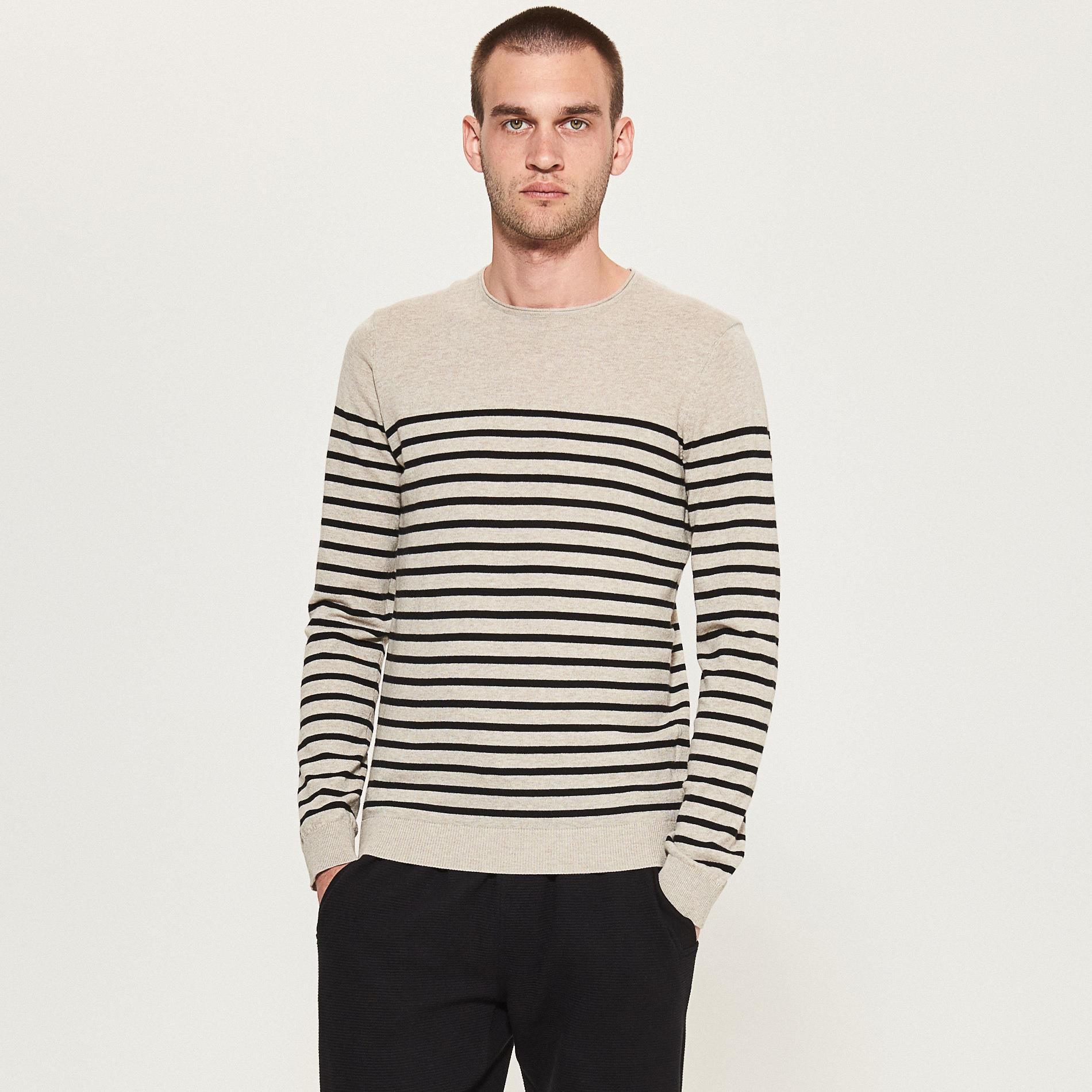 Reserved - Sweter w paski - Beżowy - Ceny i opinie - Ceneo.pl