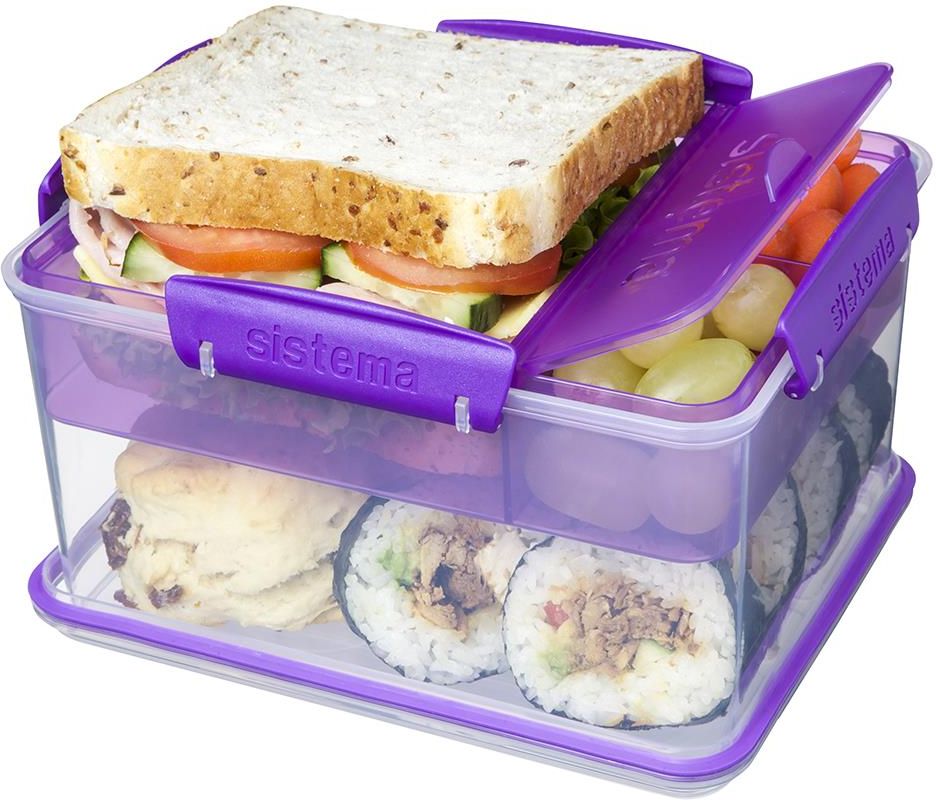 Sistema Lunchbox 4 Komory Lunch Tub 2.3 L Fiolet - Opinie i atrakcyjne ...