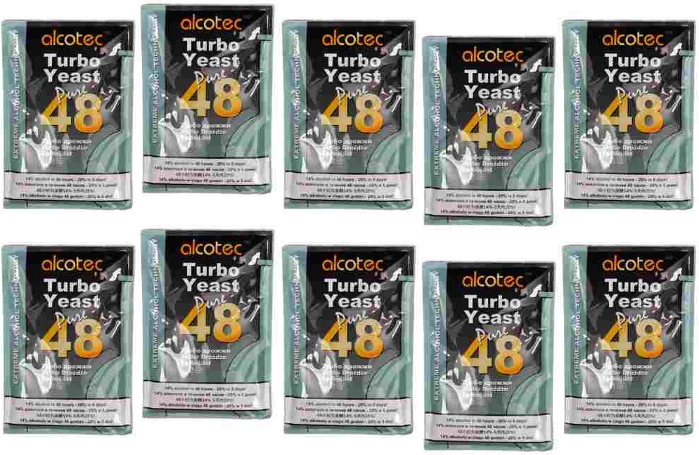 Alcotec 48 Turbo Pure drożdże gorzelnicze 10Szt - Ceny i opinie - Ceneo.pl