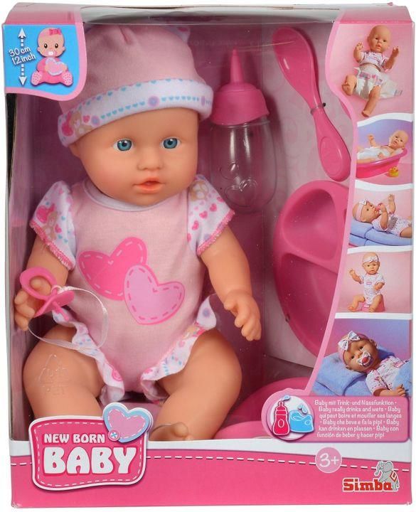 Lalka Simba New Baby Born Lalka Bobas Siusiający 30 cm - Ceny i opinie ...