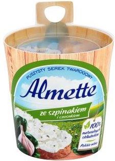 Almette Almette Ze Szpinakiem I Czosnkiem Puszysty Serek Twarogowy 150 ...