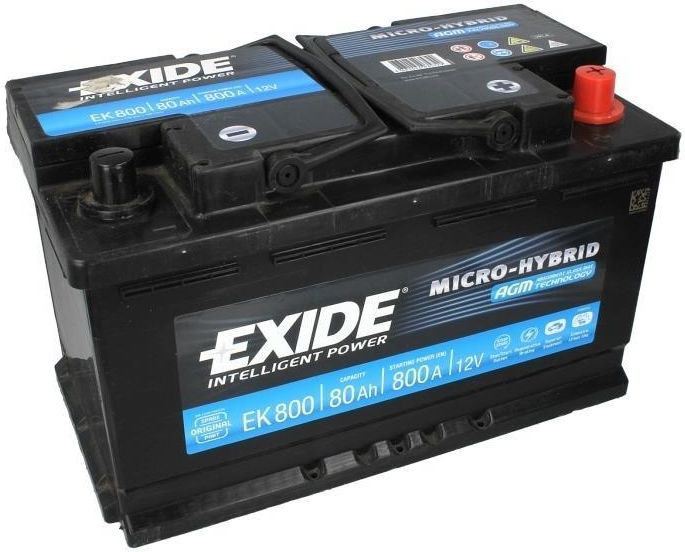 Exide Micro-Hybrid Agm Ek800 - 80Ah 800A P+ - Opinie i ceny na Ceneo.pl