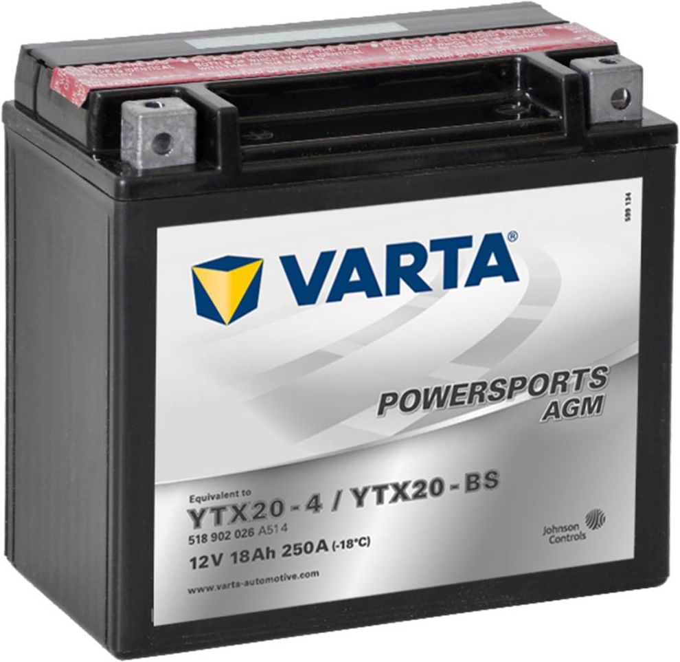 Varta Ytx20-4 / Ytx20-Bs Agm 12V 18Ah - Opinie i ceny na Ceneo.pl