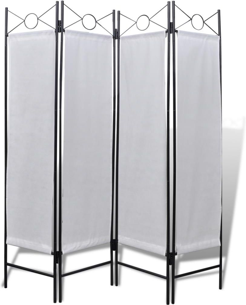 VidaXL Parawan czteroramienny biały składany (160x180 cm) - Opinie i ...