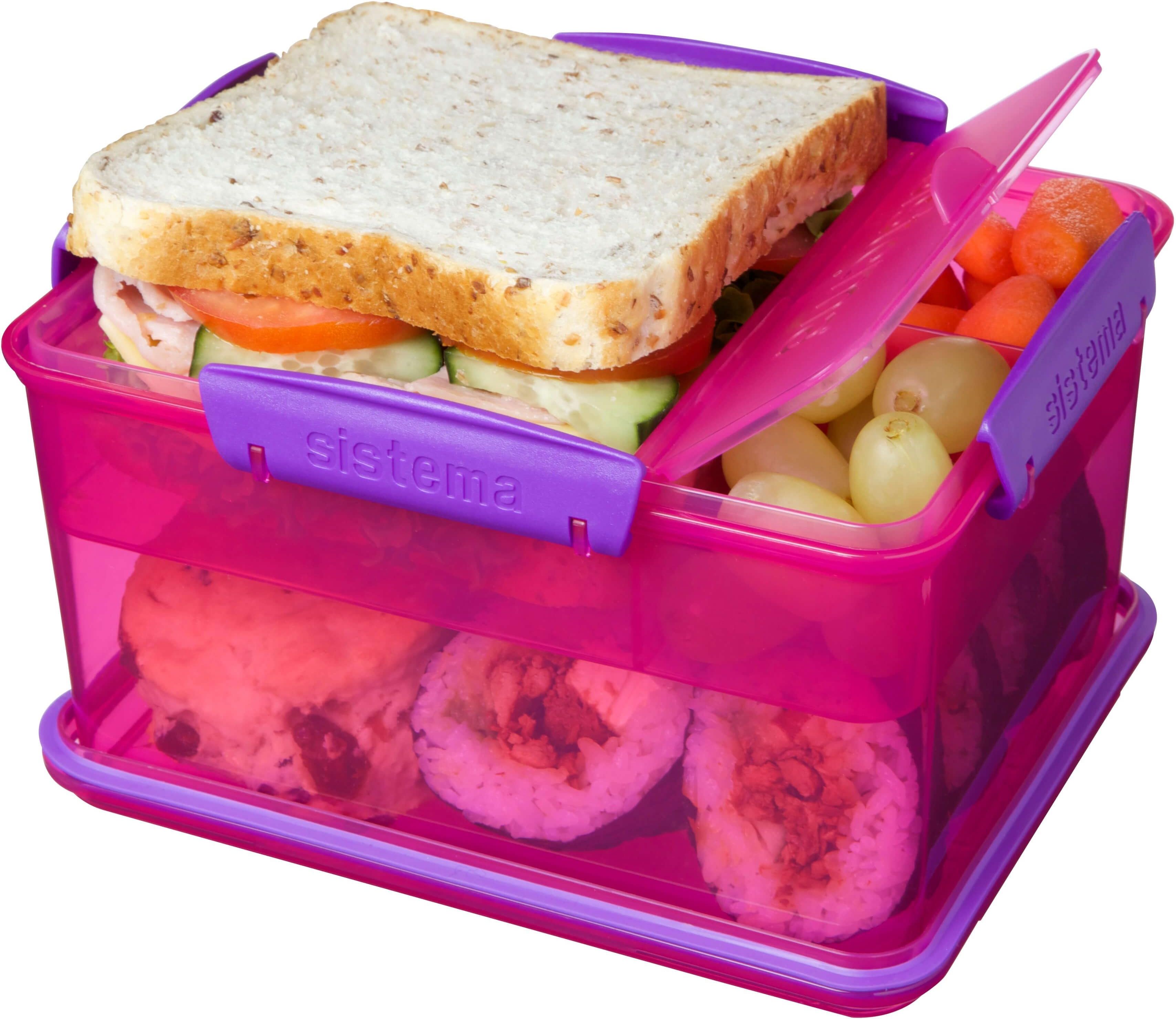 Sistema Pojemnik Lunchbox 4W1 Lunch Tub 2.3 L różowy - Opinie i ...