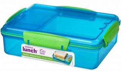 Sistema Lunchbox Snack Attack Duo Lunch 975 Ml niebieski - Opinie i ...