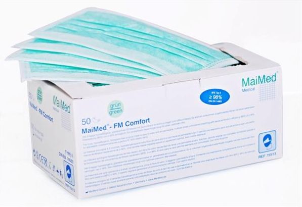 Maimed Jednorazowa Maseczka Z 3-Warstwowej Włókniny Żółta Z Gumką 50 ...